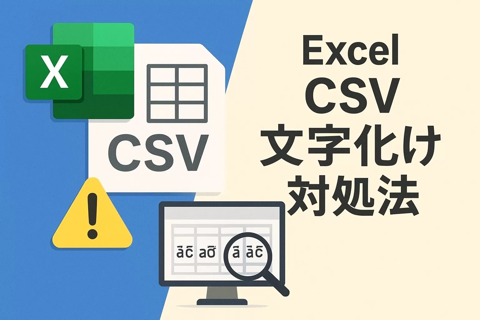 ExcelでCSVが文字化け！原因とすぐできる対処法をわかりやすく解説【保存・開き方で防ぐ】 | きもちのたね